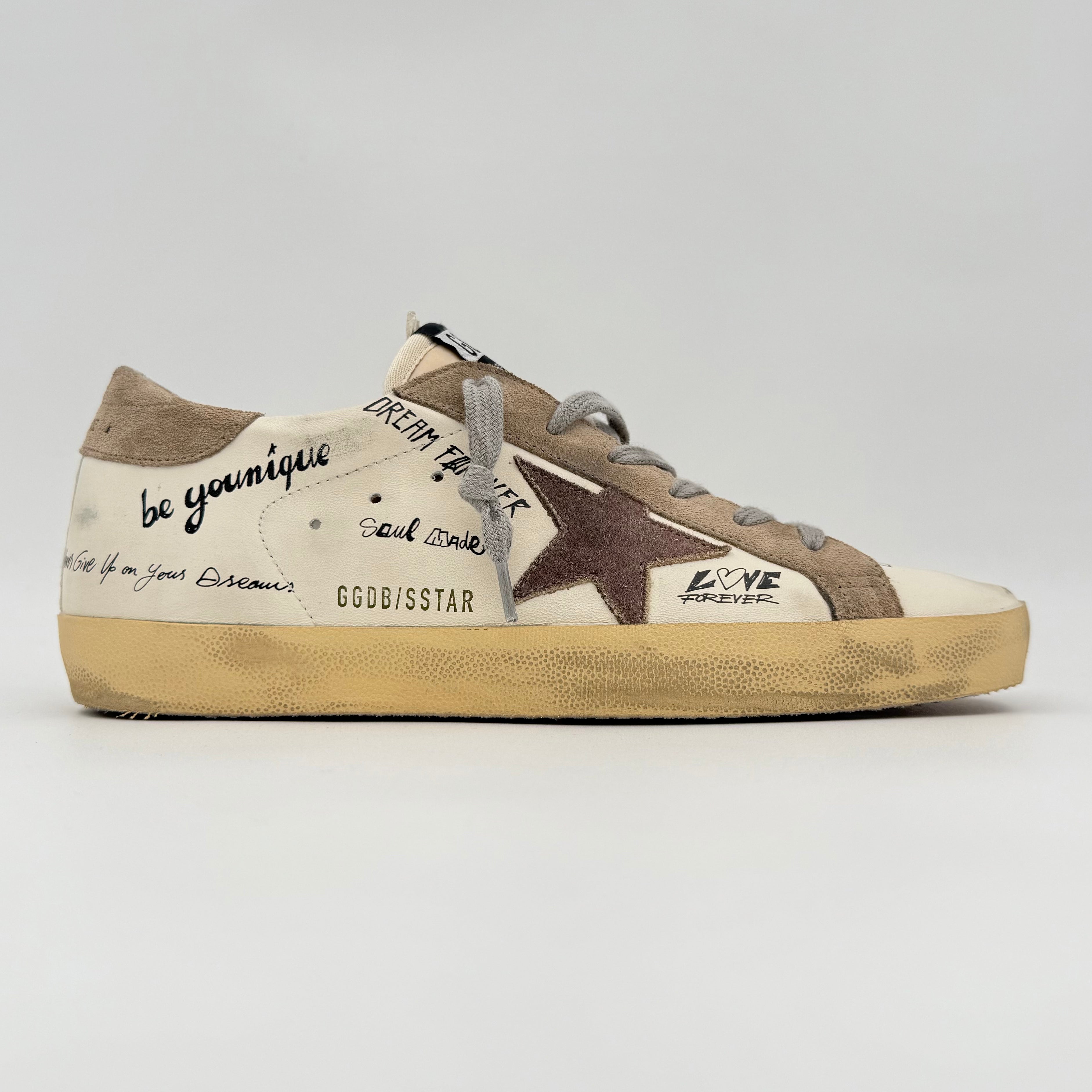 Golden Goose Super Star White Beige – Nobodylovesme